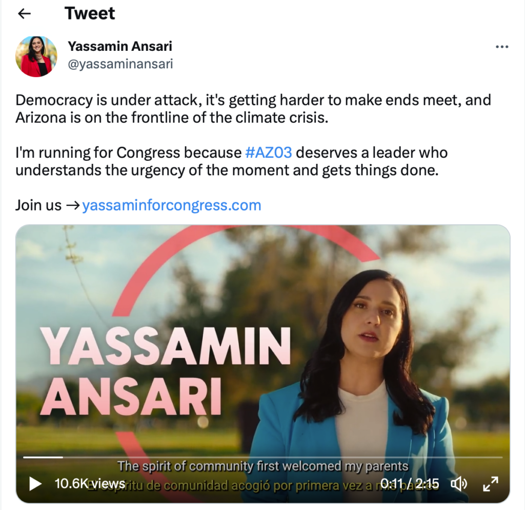 Ansari announces for Congress - Rose Law Group Reporter